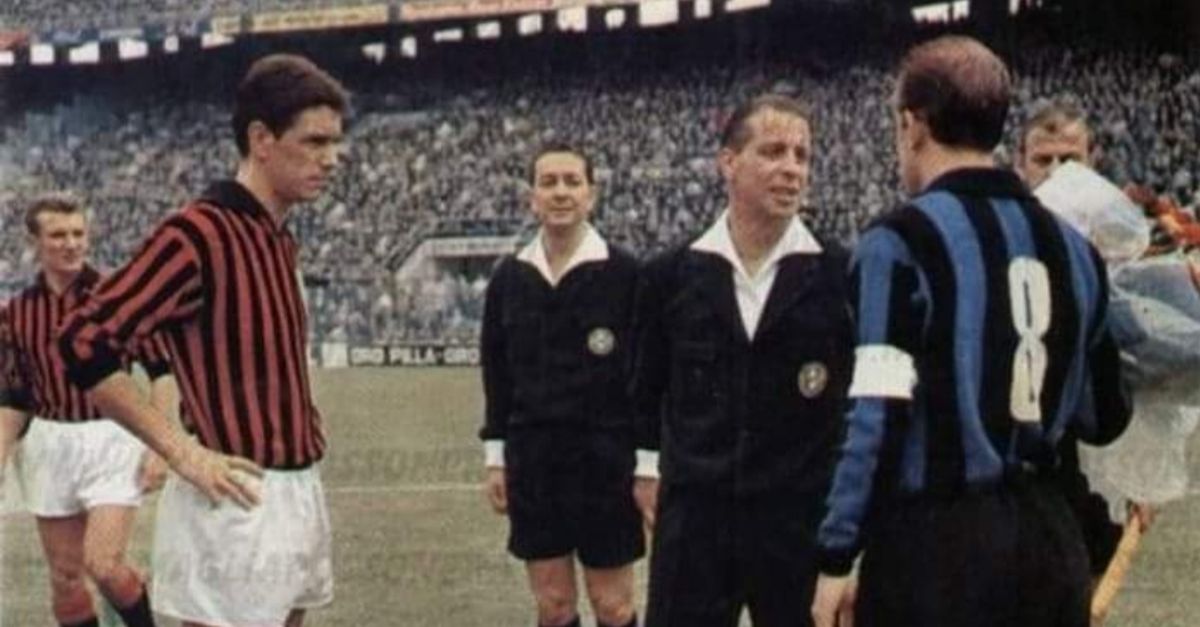 Un pezzo di derby di Milano che se ne va: e lassù Cesarone e Luisito ...