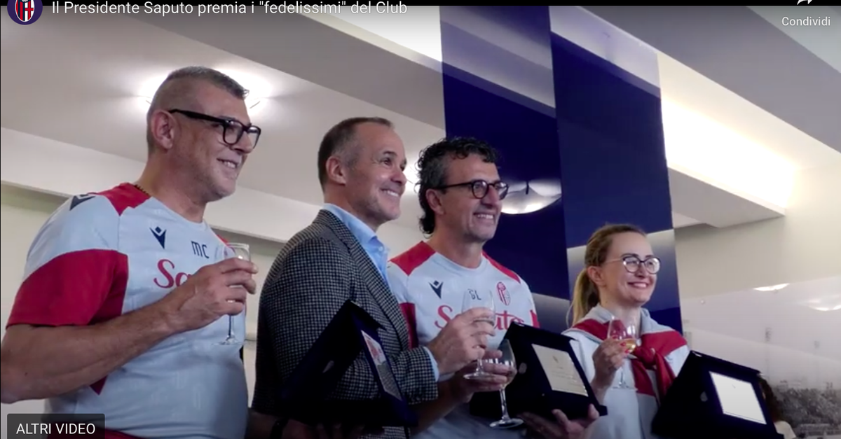 VIDEO – Saputo premia tre storici dipendenti del Bologna - Tutto ...