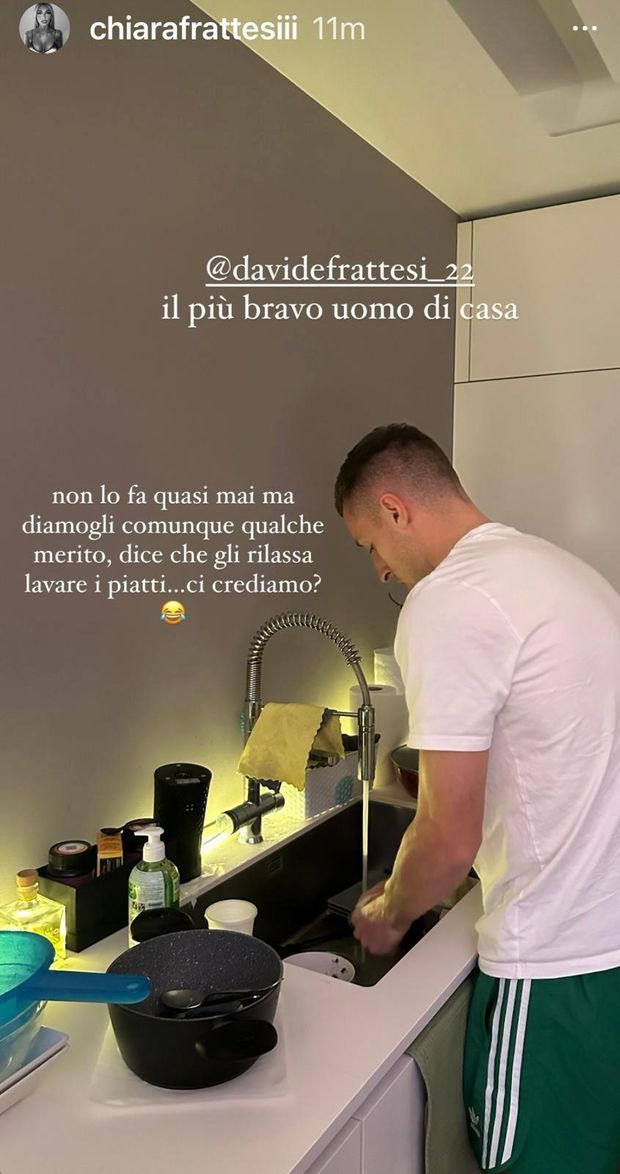 La sorella di Frattesi posta una foto dalla routine a casa: Davide si ...