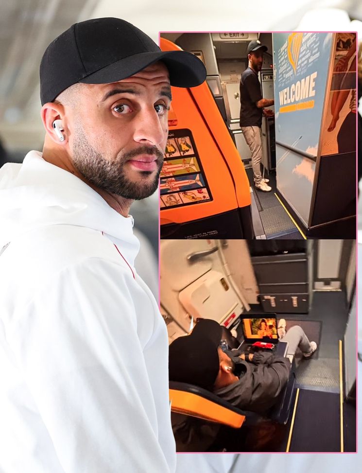 Walker vola con un aereo low cost e guarda Temptation Island: la foto - Milanisti Channel