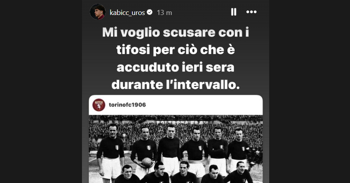 Torino, Kabic: “Mi voglio scusare con i tifosi per ciò che è accaduto ...
