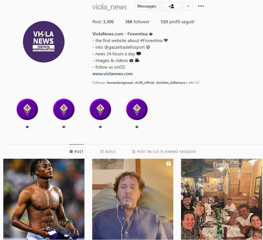 Immagini, video e storie a tutta Fiorentina! Segui ViolaNews su ...