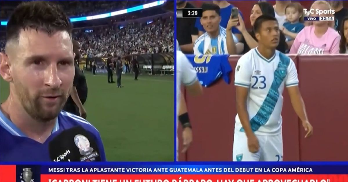 Messi esalta Valentin Carboni: "Ha grandissime qualità, futuro ...