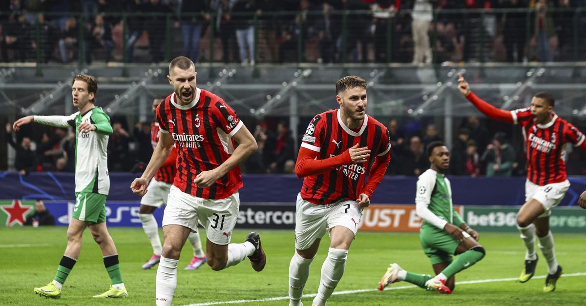 Milan-Feyenoord DIRETTA Champions League: la sintesi del 1° Tempo ...