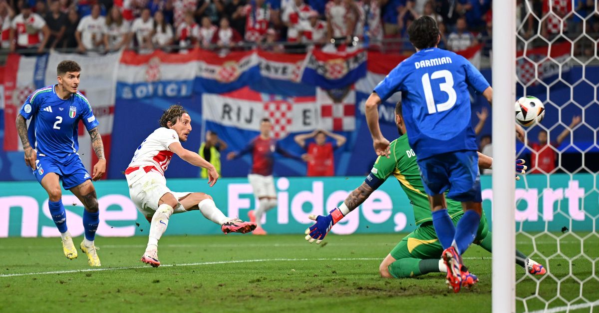 Croazia-Italia, Modric sigla il vantaggio: Donnarumma non può nulla ...