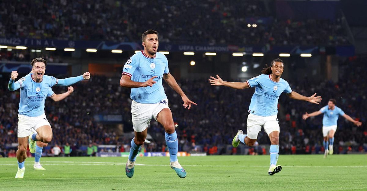Video City Inter La Reazione Dei Tifosi Inglesi Al Gol Di Rodri Fc Inter 1908