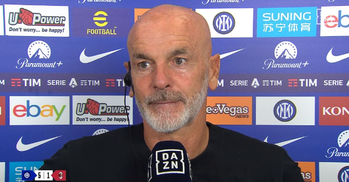 Pioli: “Inter ha meritato, noi bene fino al 75′. Nei primi 4 minuti ...