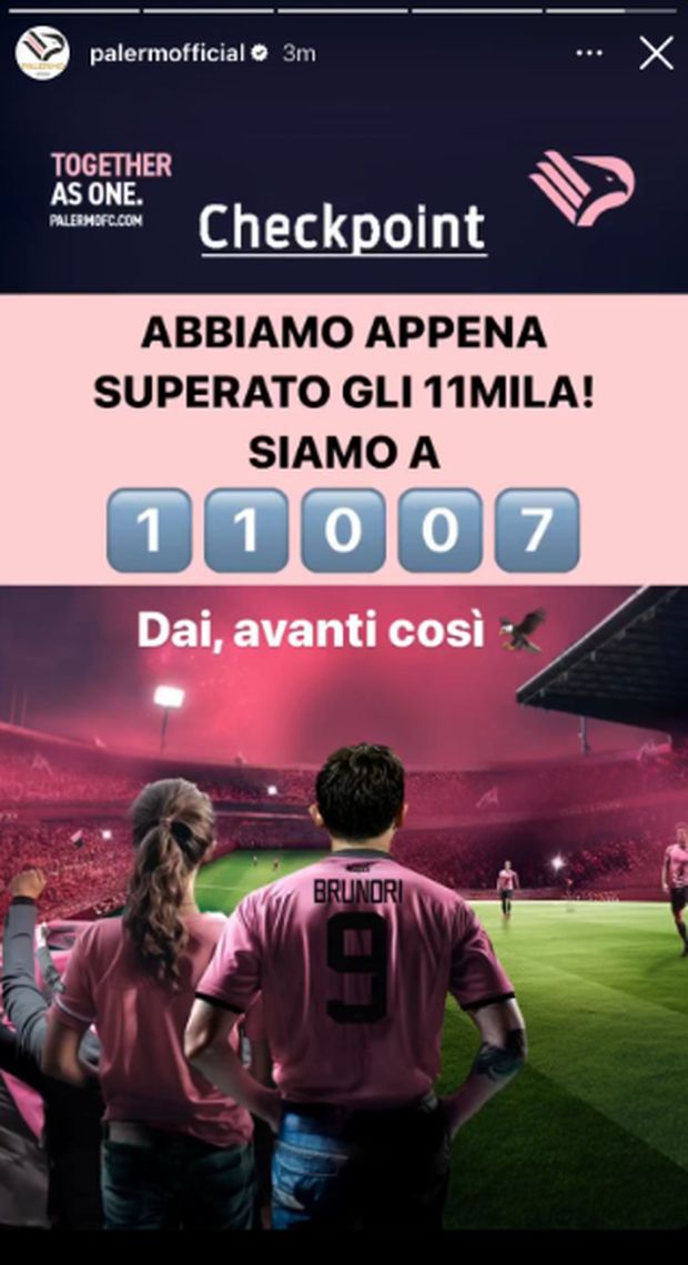 Palermo, aggiornamento campagna abbonamenti: superata quota 11mila - Mediagol