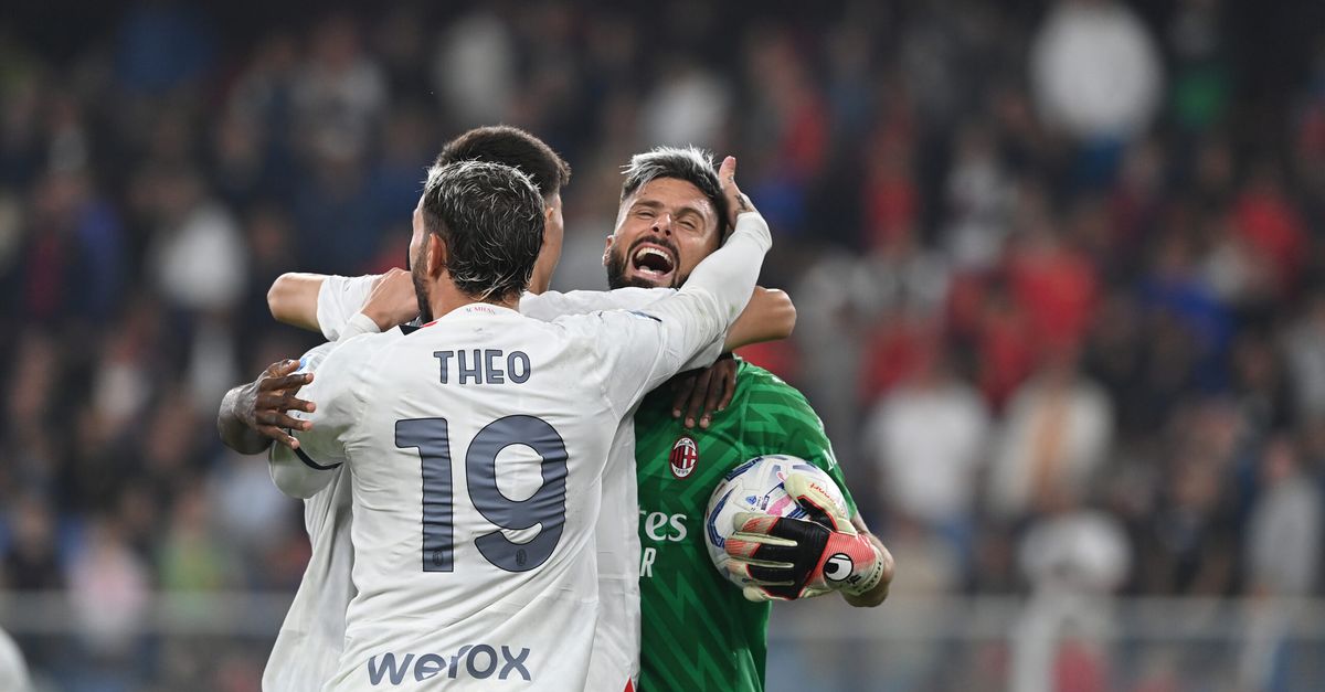 ‘L’ha parata Giroud’. Oli torna in porta? Il Milan ci scherza su | FOTO ...
